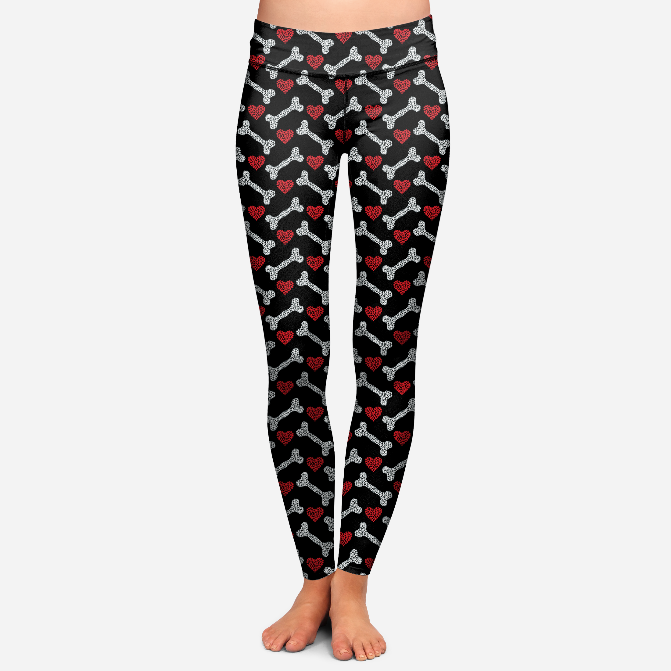 Cute Heart And Bone - Leggings V1 – Follus