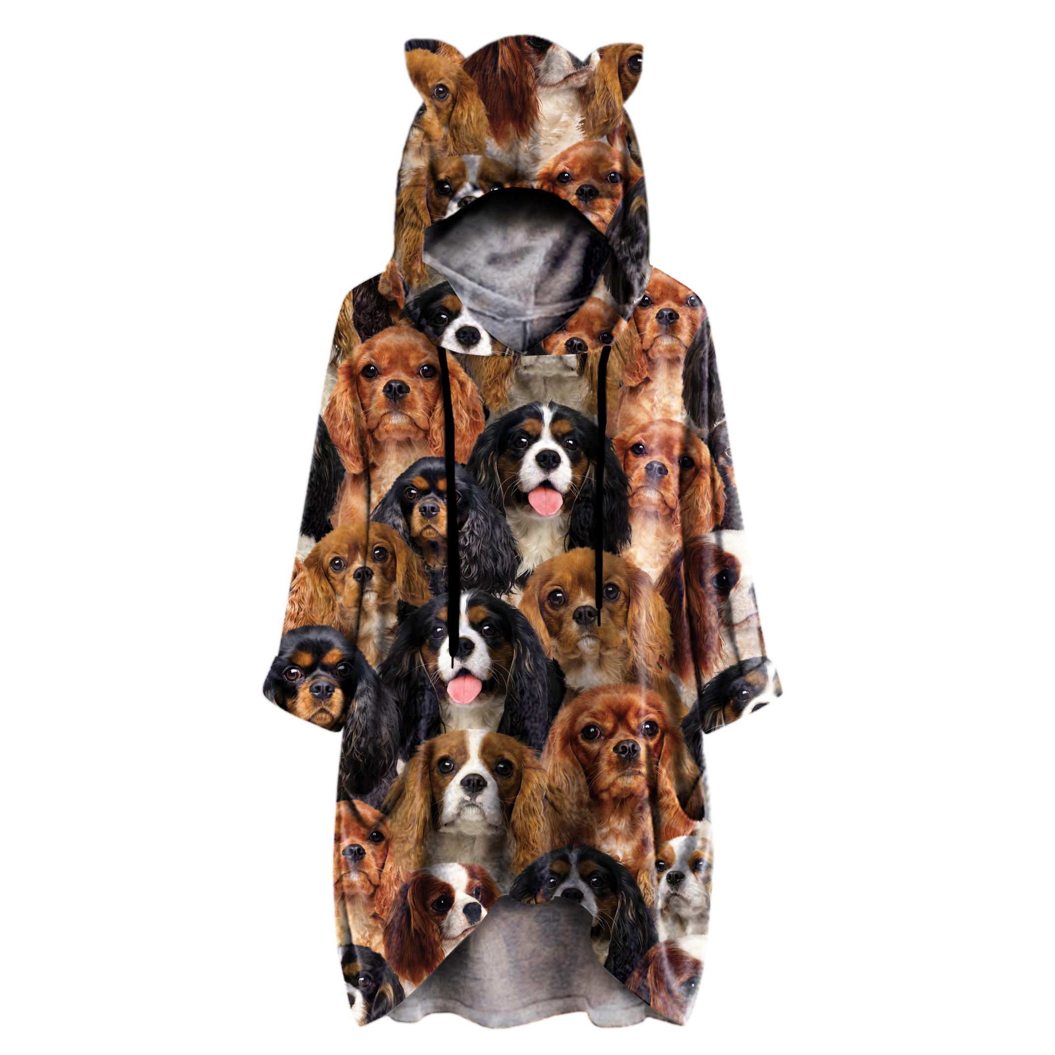 A Bunch Of Cavalier King Charles Spaniels - Hoodie With Ears V1 – Follus