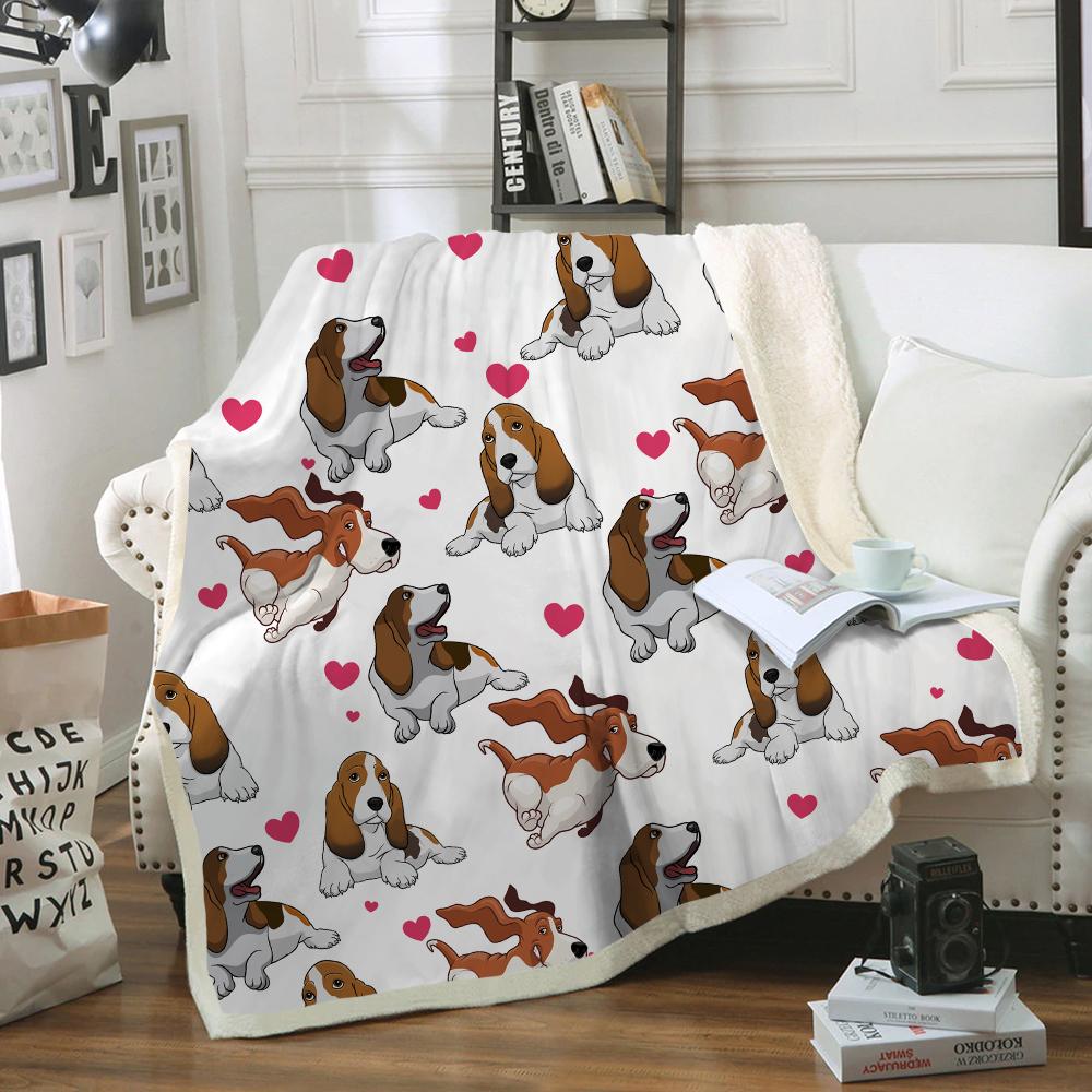 Cute Basset Hound - Blanket V3 – Follus