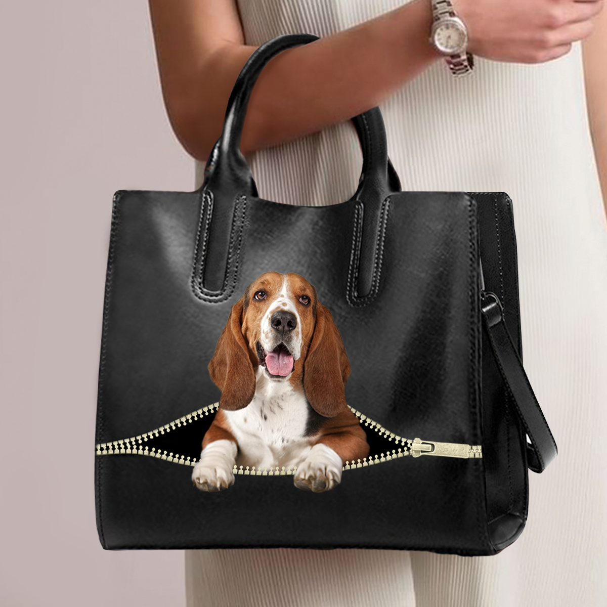 Basset Hound Luxury Handbag V2 – Follus