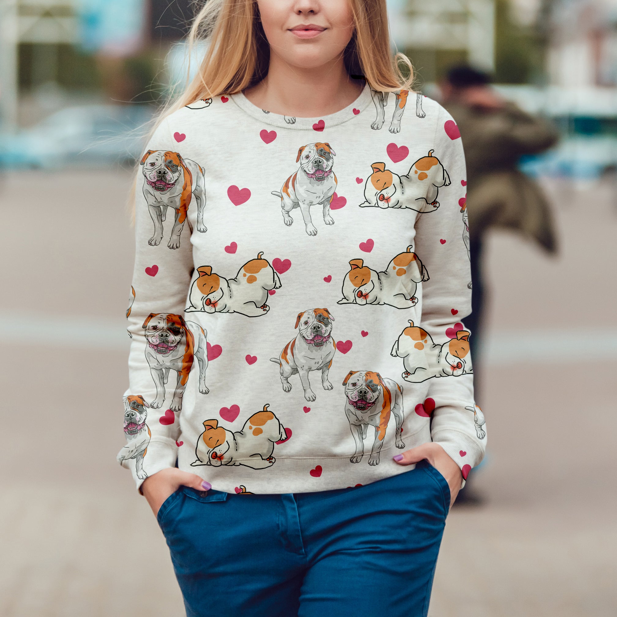 Cute American Bulldog - Sweatshirt V1 – Follus