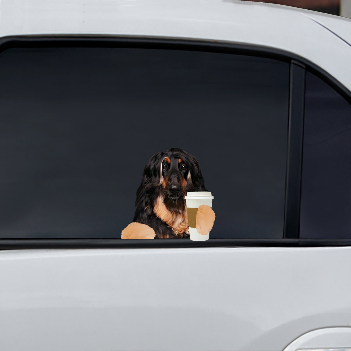 Good Morning - Afghan Hound Car/ Door/ Fridge/ Laptop Sticker V1 – Follus