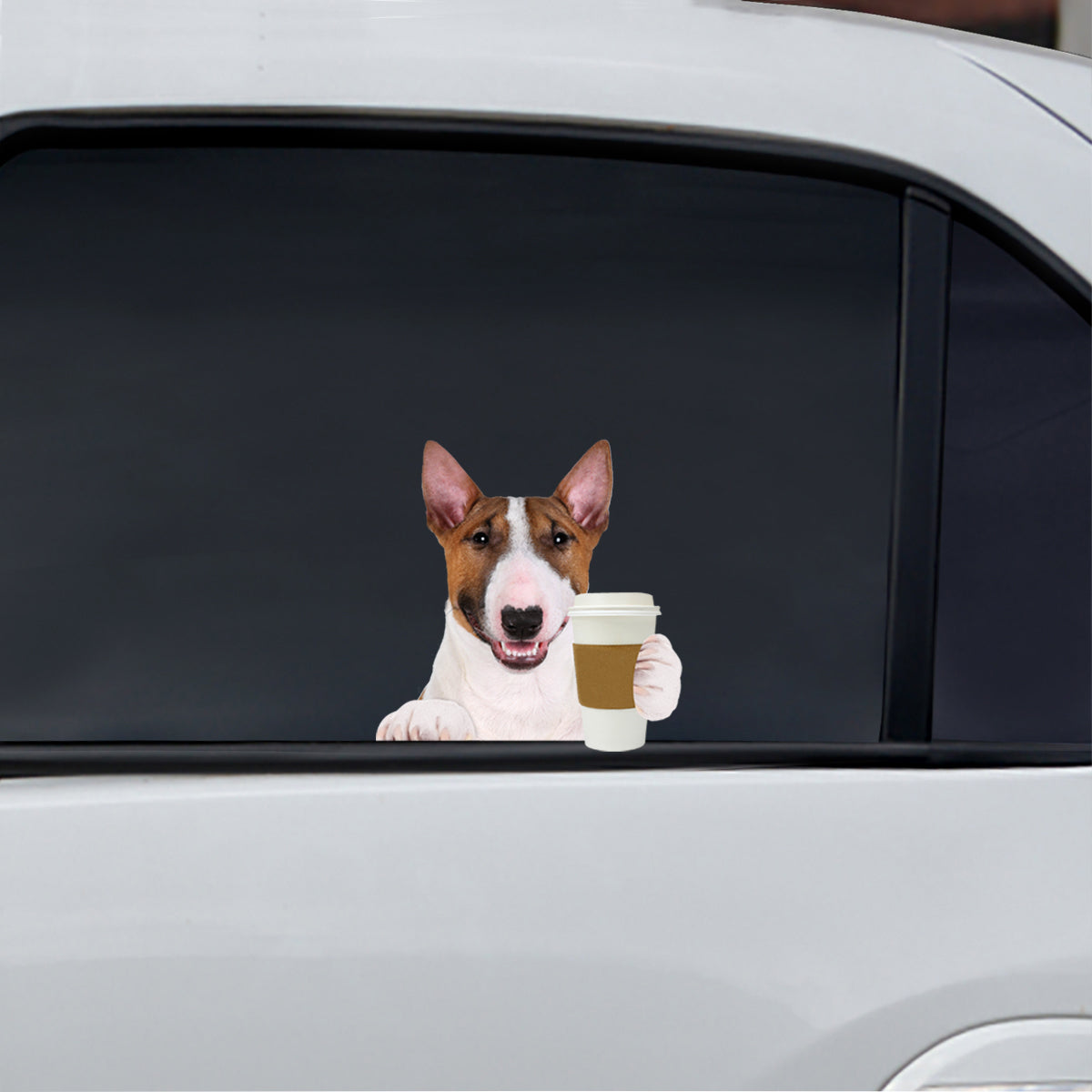 Good Morning - Bull Terrier Car/ Door/ Fridge/ Laptop Sticker V3 – Follus