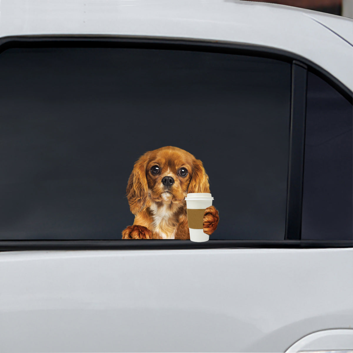Good Morning - Cavalier King Charles Spaniel Car/ Door/ Fridge/ Laptop ...