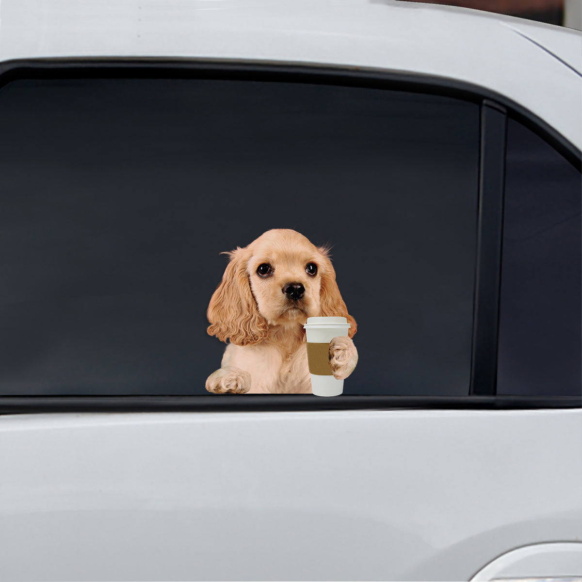 Good Morning - English Cocker Spaniel Car/ Door/ Fridge/ Laptop Sticke ...