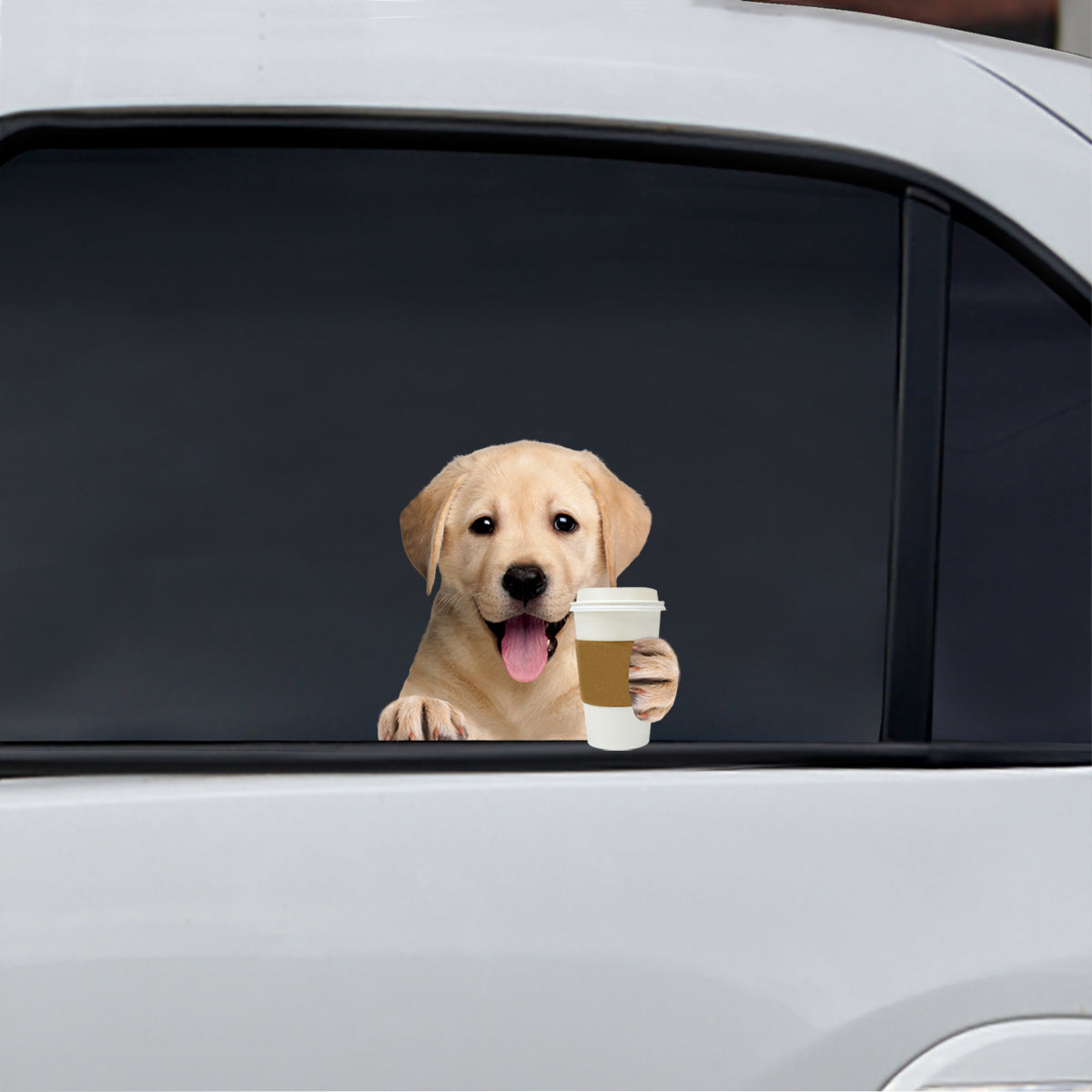Good Morning - Labrador Car/ Door/ Fridge/ Laptop Sticker V2 – Follus