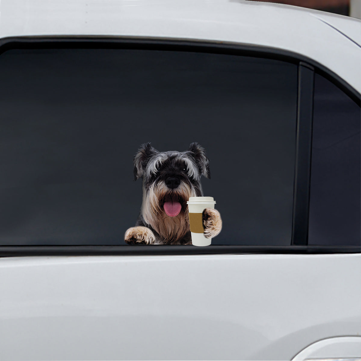 Good Morning - Schnauzer Car/ Door/ Fridge/ Laptop Sticker V2 – Follus