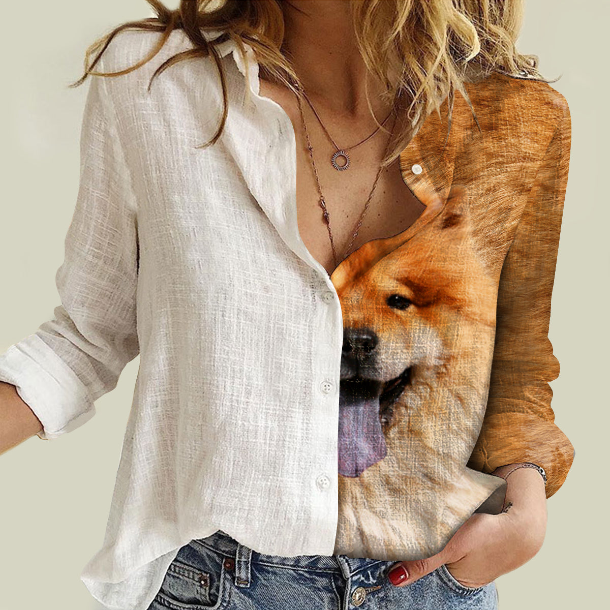 Half Angel Half Chow Chow - Women Shirt V1 – Follus