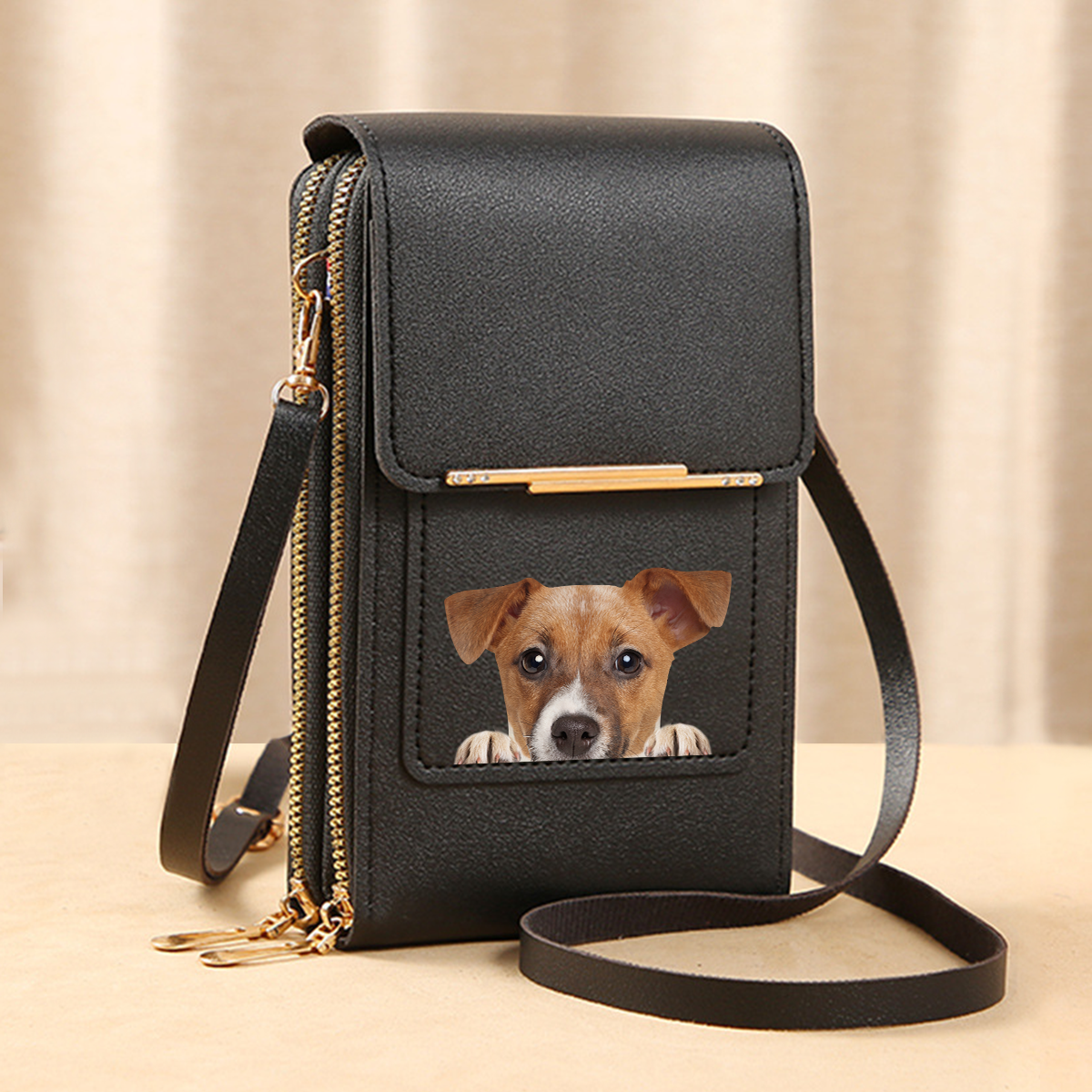 Jack Russell Terrier - Touch Screen Phone Wallet Case Crossbody Purse ...