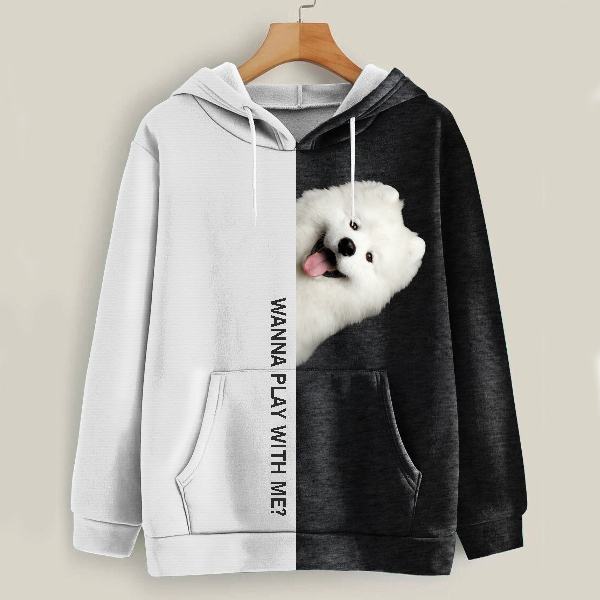 Funny Happy Time - Samoyed Hoodie V1 – Follus